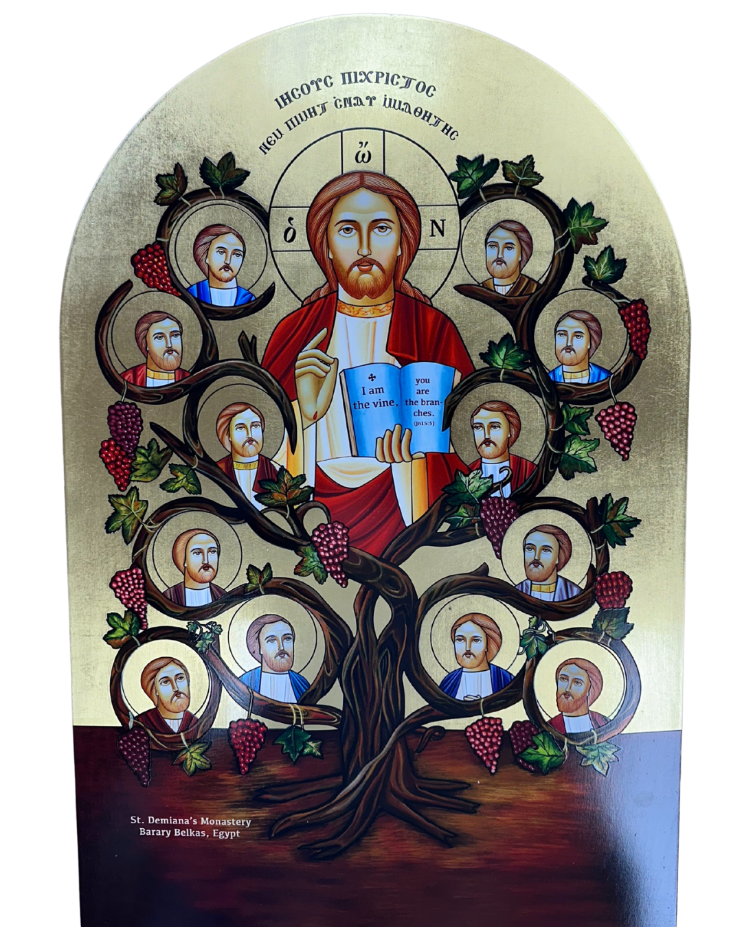 Coptic Icon The Vine coptic arch – Saint Antony Gift shop