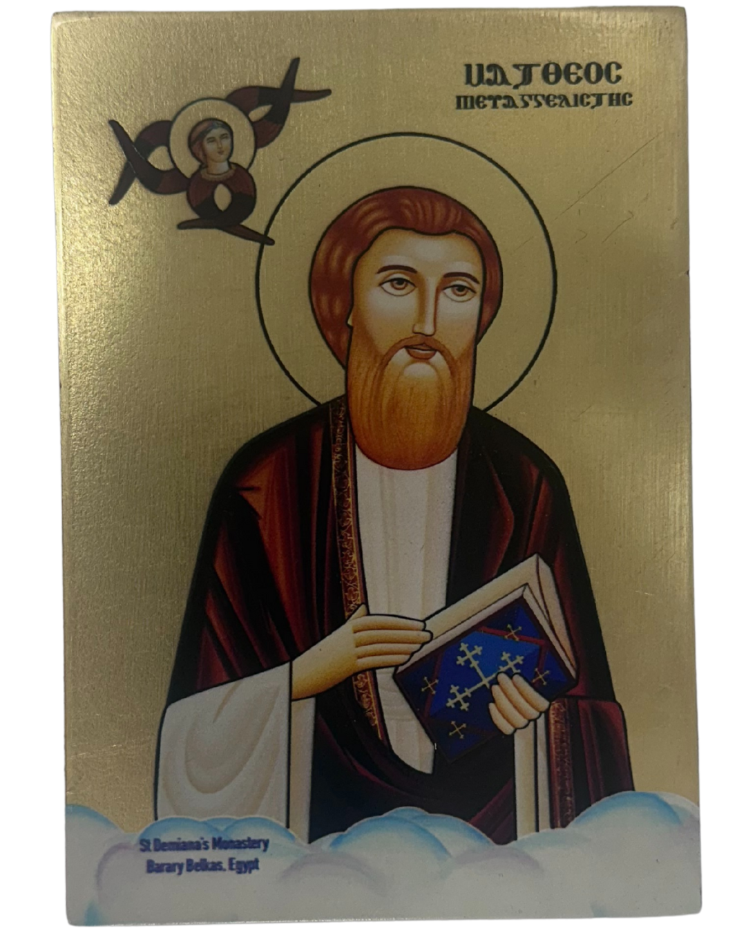 Coptic Icon of Saint Matthew the Evangelist – Saint Antony Gift shop